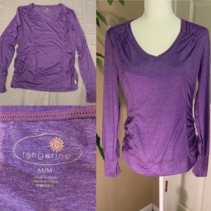 Tangerine | Tops | Tangerine Long Sleeve Sports Top Purple Size M ...